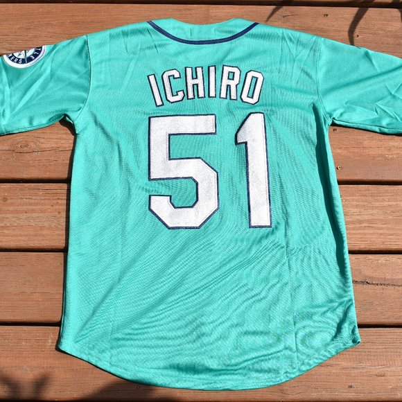 Seattle | Shirts | New Ichiro Suzuki Seattle Mariners 5 Teal Green ...